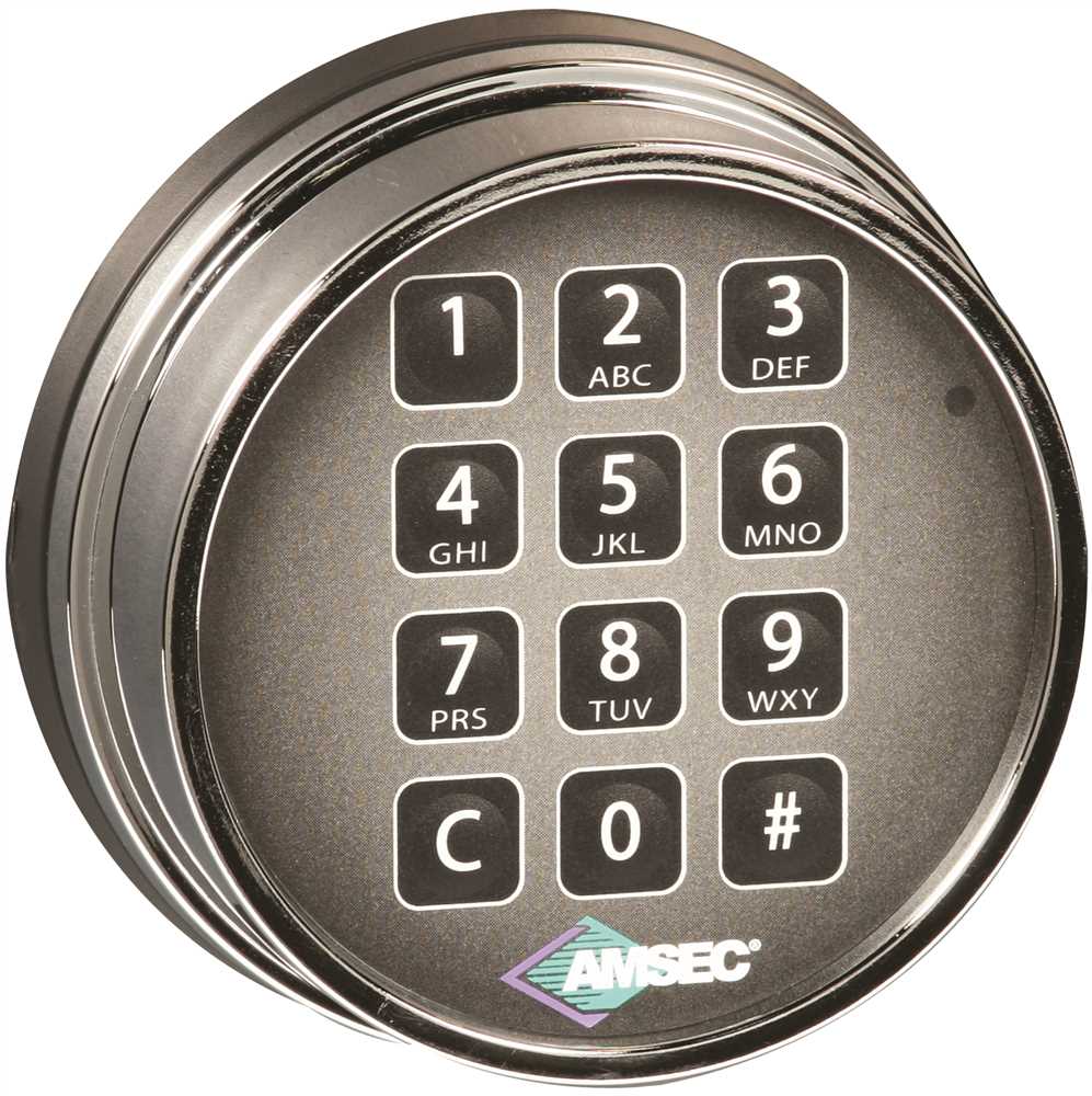 Amsec ESL10XL Series Electronic Safe Lock Chrome — Countryside Locks