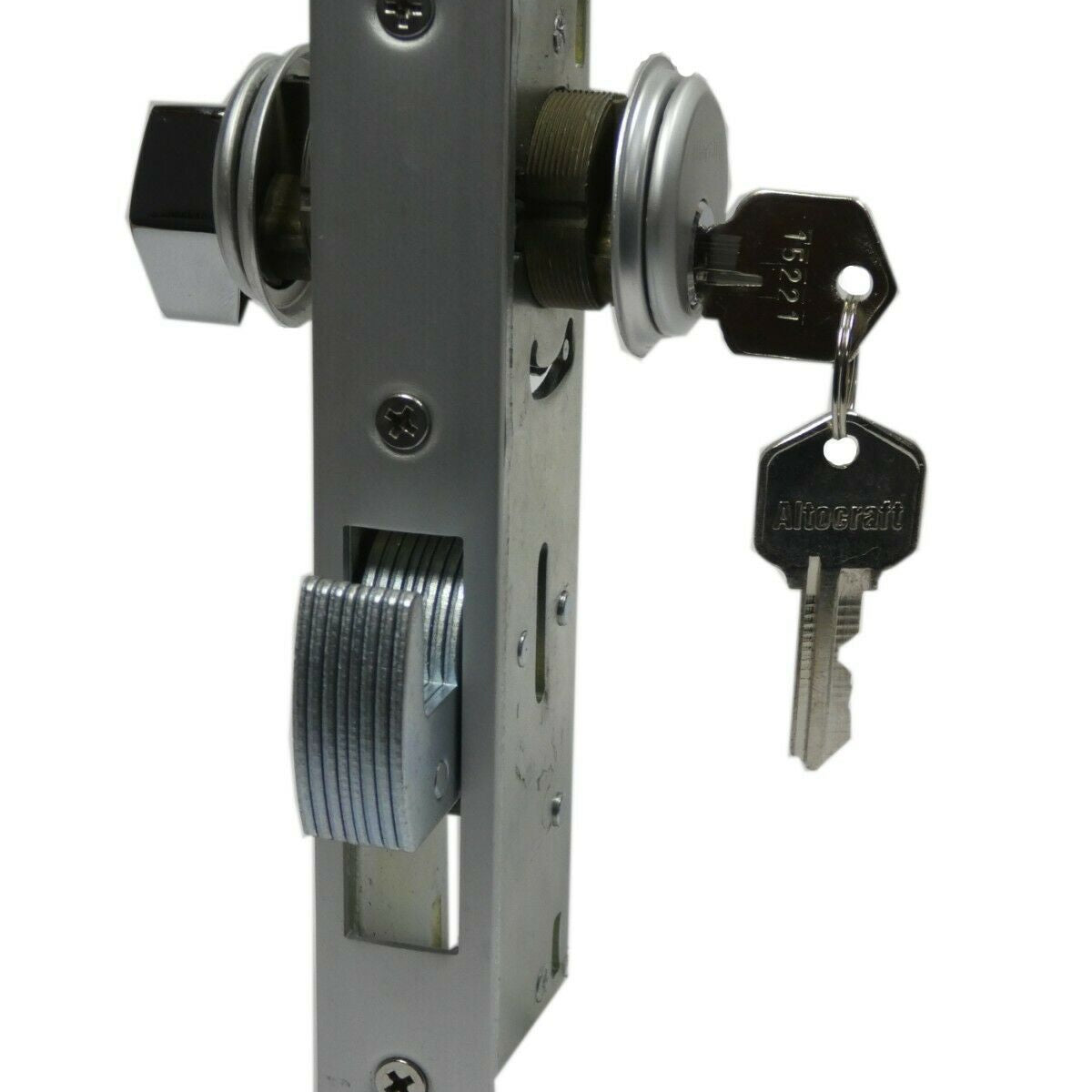 CS Lock Storefront Door Mortise Lock Swing Hook Bolt & Cylinder Combo ...