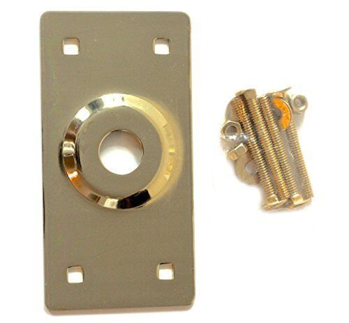 Rim Lock Cylinder Guard Plate Center Rise Brass — Countryside Locks